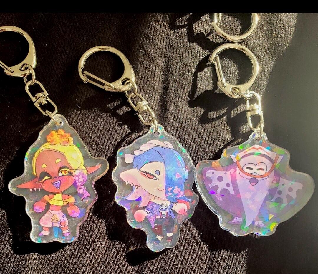 LAST BATCH Splatoon Charms [holographic] - Etsy