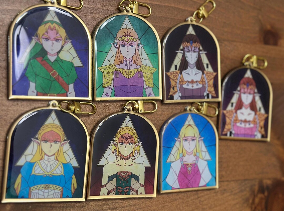 The Legend of Zelda Gold Plated Keychains - Etsy