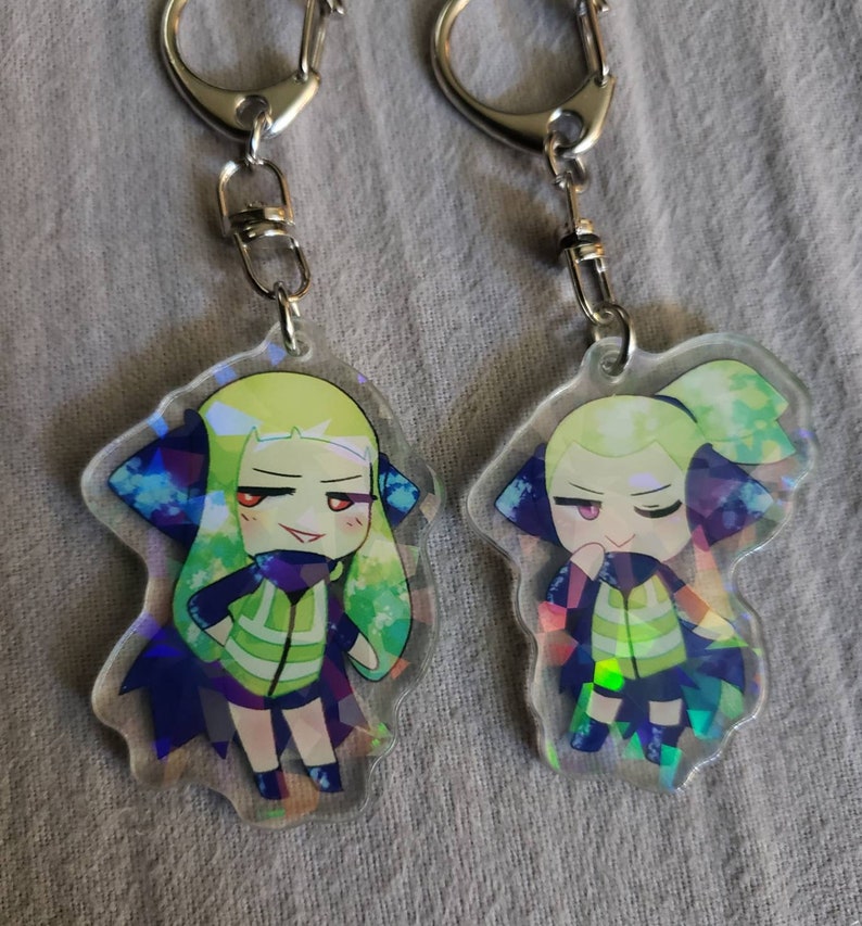 Splatoon Holographic Charms - Etsy