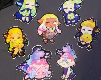 Splatoon Agent 3 4 8 Squiddy Bean Glossy Stickers - Etsy