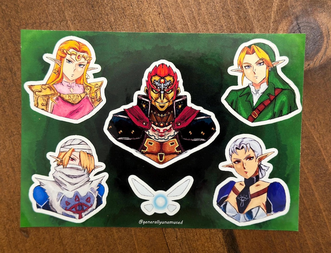 The Legend of Zelda Ocarina of Time Stickers - Etsy