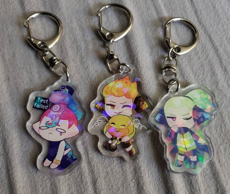 Splatoon Holographic Charms - Etsy