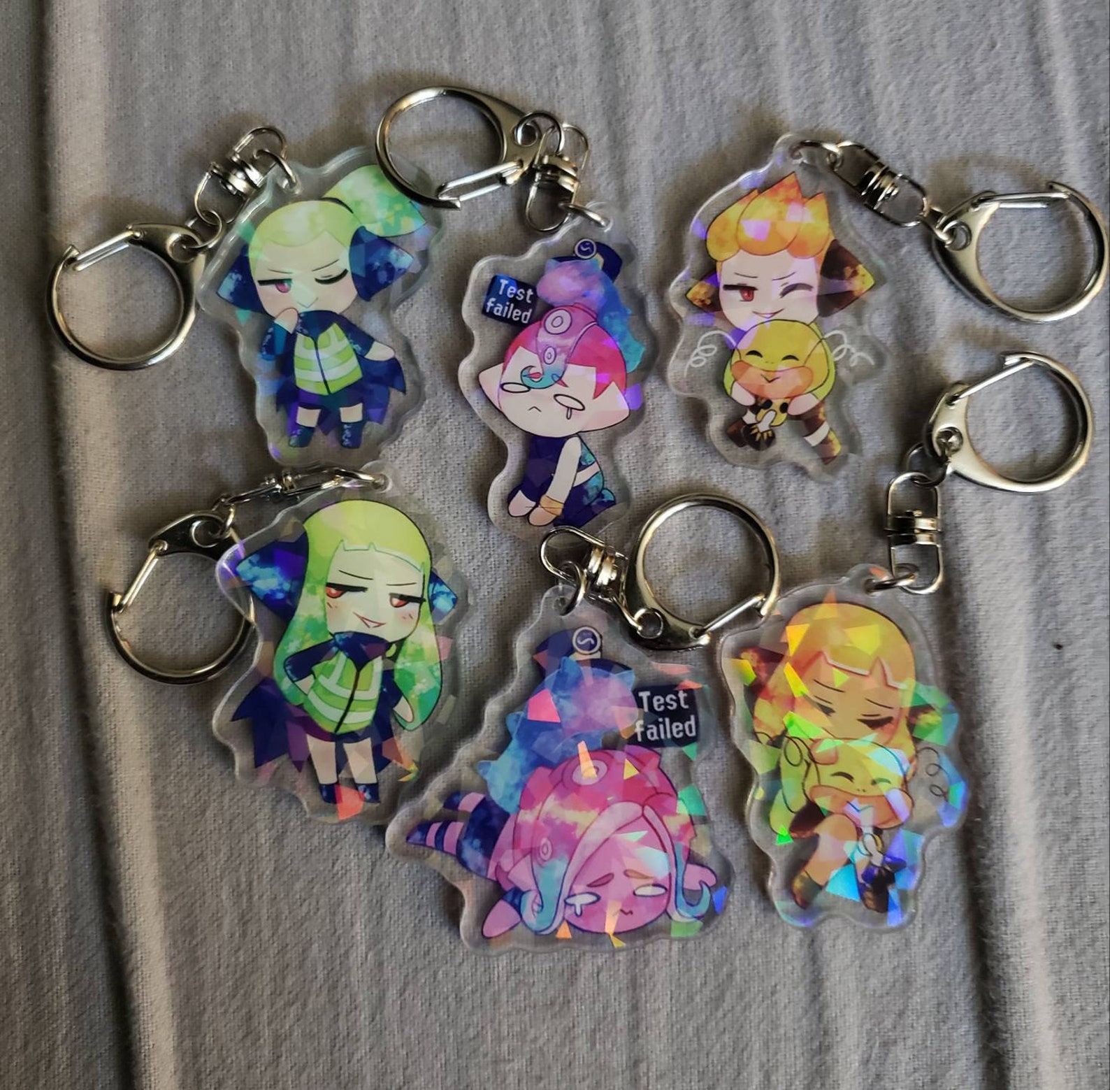 Splatoon Holographic Charms - Etsy