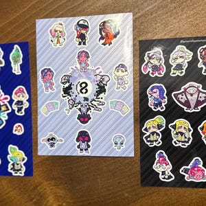Splatoon Sticker Sheets - Etsy
