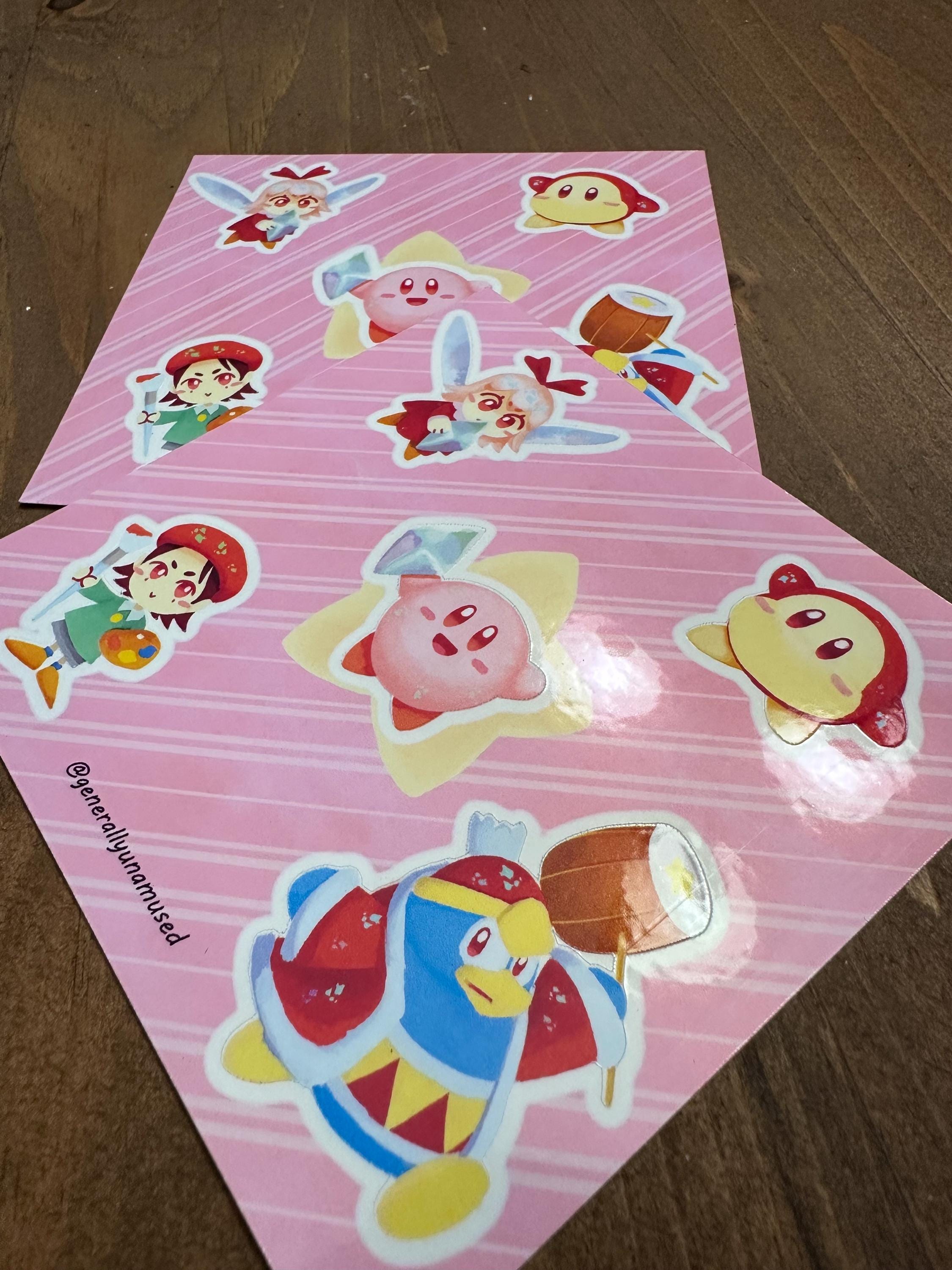 Kirby 64 Vinyl Sticker Sheet: Video Game Characters (5x5 Inches) - Etsy