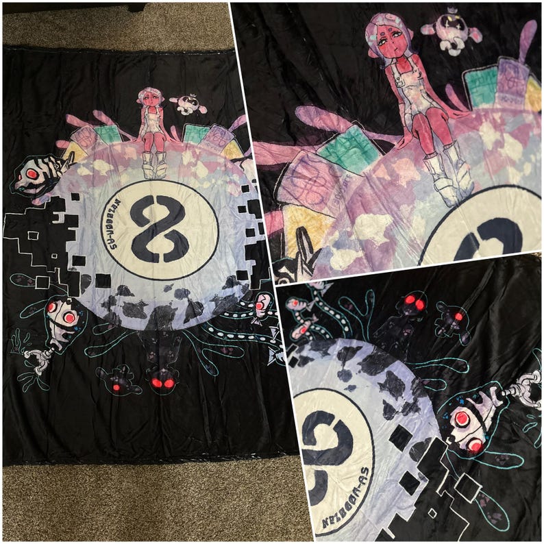 Splatoon Fleece Throw Blanket, 50x60 Inch, Cozy Gaming Blanket, Anime ...