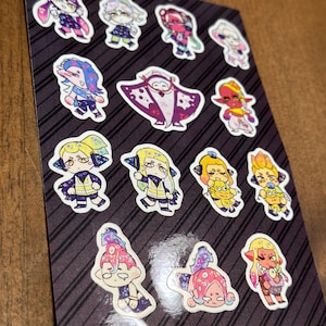 Splatoon Sticker Sheets - Etsy