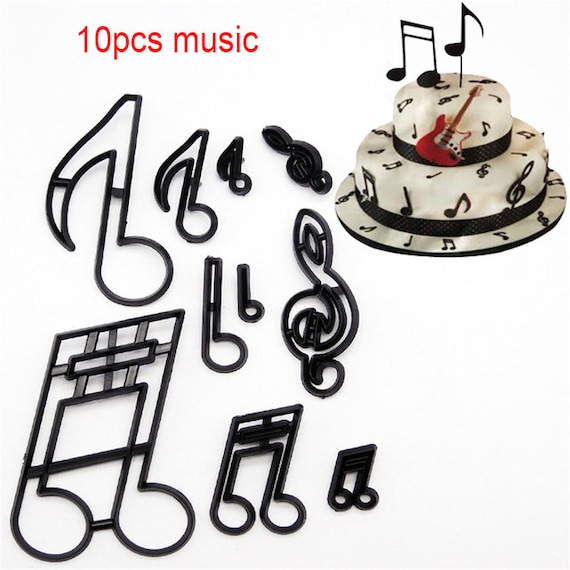 Musical Notes Fondant Cutters - Etsy