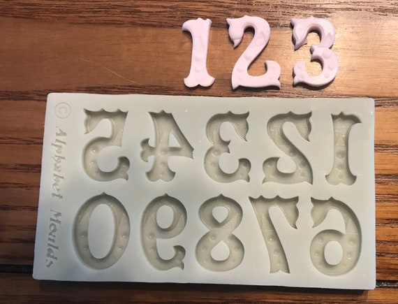 Numbers Silicone Mold | Etsy