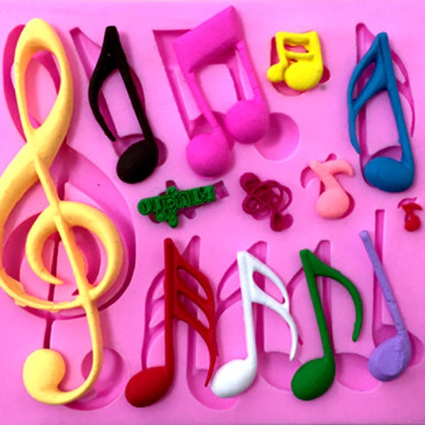 Musical Notes Mold - Etsy