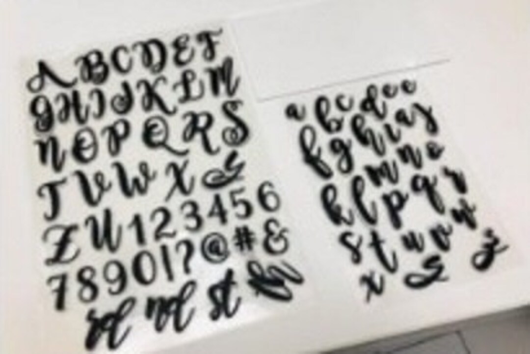 Embossing Letters Set - Etsy