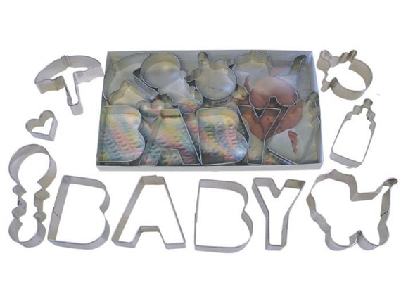 Baby Shower Metal Cutter Set of 10 - Etsy