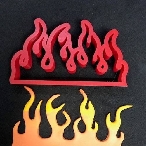 Fire Flames Cookie Fondant Cutter | Etsy