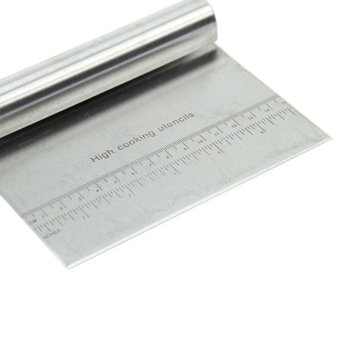 Bench Scraper Steel Handle 5.5in Stainless Steel Blade - Etsy