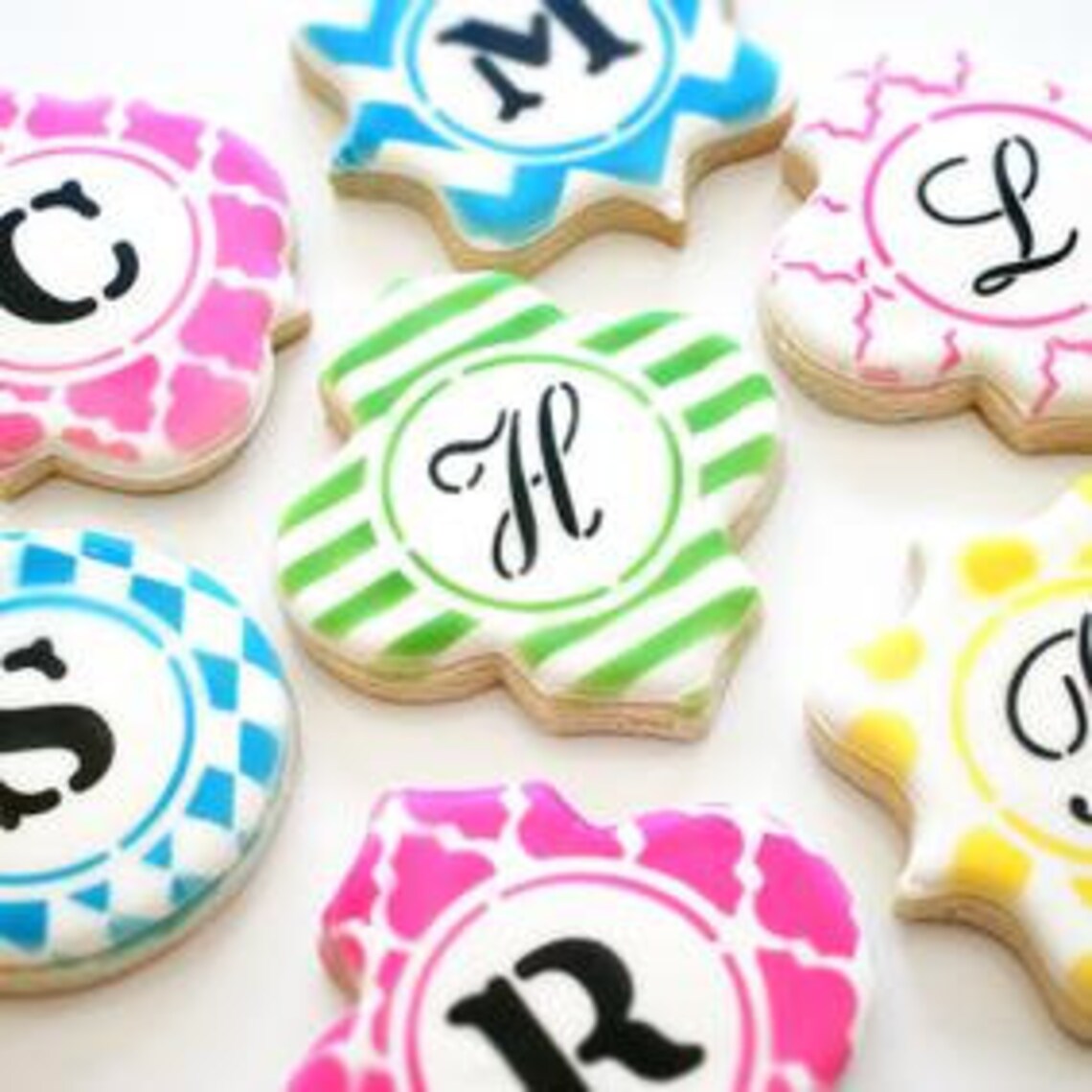 Alphabet Script Set Cookie Stencil - Etsy