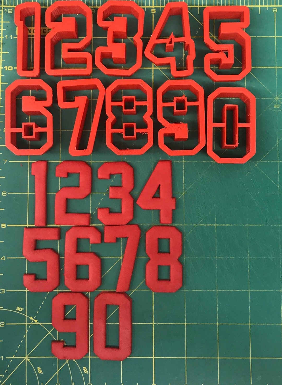 1.5, 2 Inch and 3 Inch College Font Numbers - Etsy