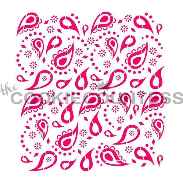 Paisley Stencil - Etsy