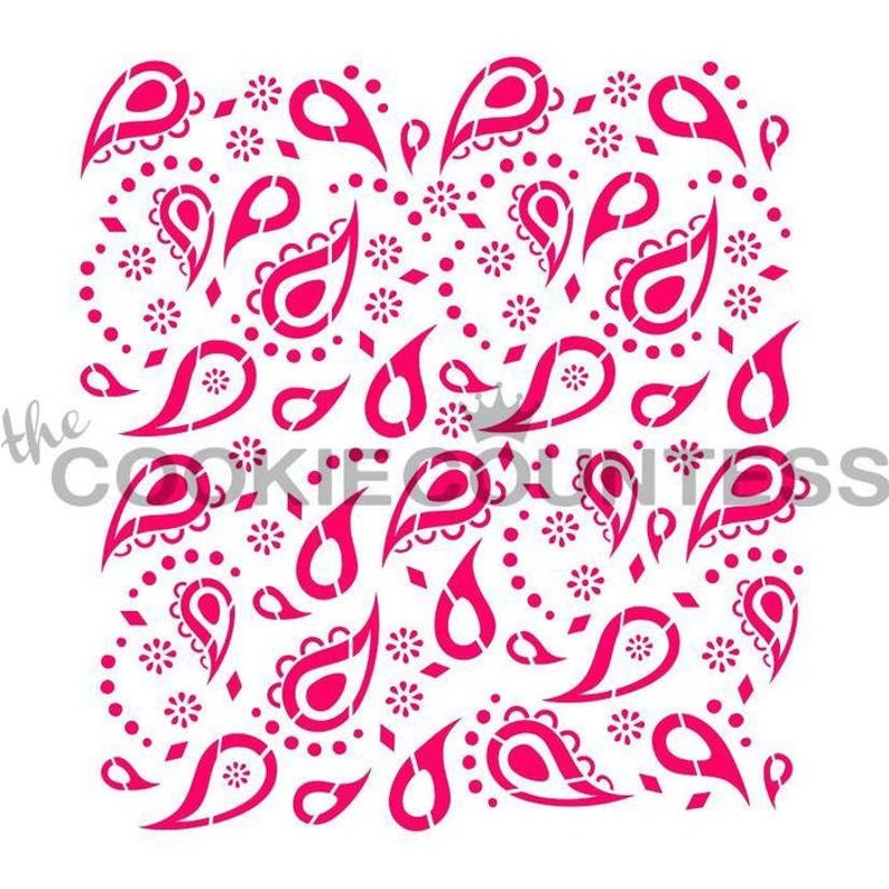 Paisley Stencil - Etsy