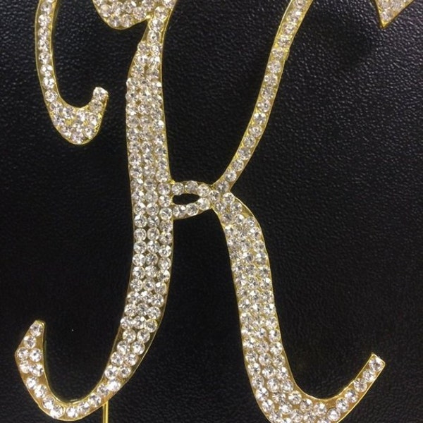 Rhinestone Monogram - Etsy