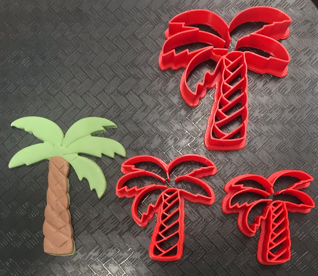 Palm Tree Set of 3 Cutters #2 - Etsy