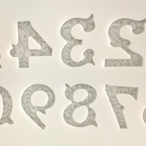 Fancy Numbers - Etsy
