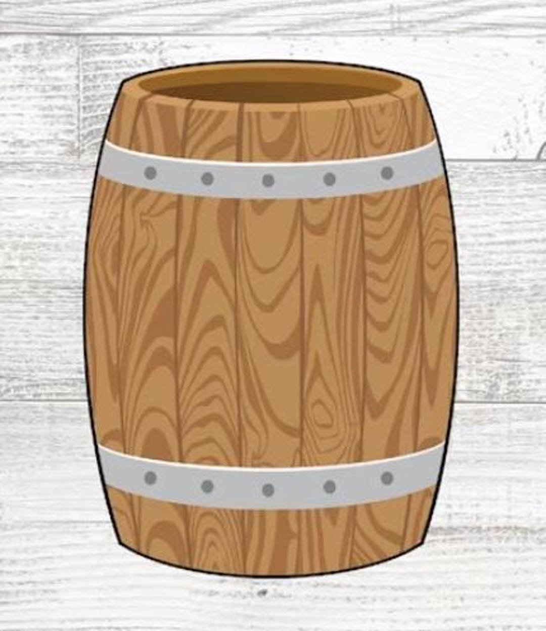 Wooden Barrel Outline Cookie Cutter - Etsy