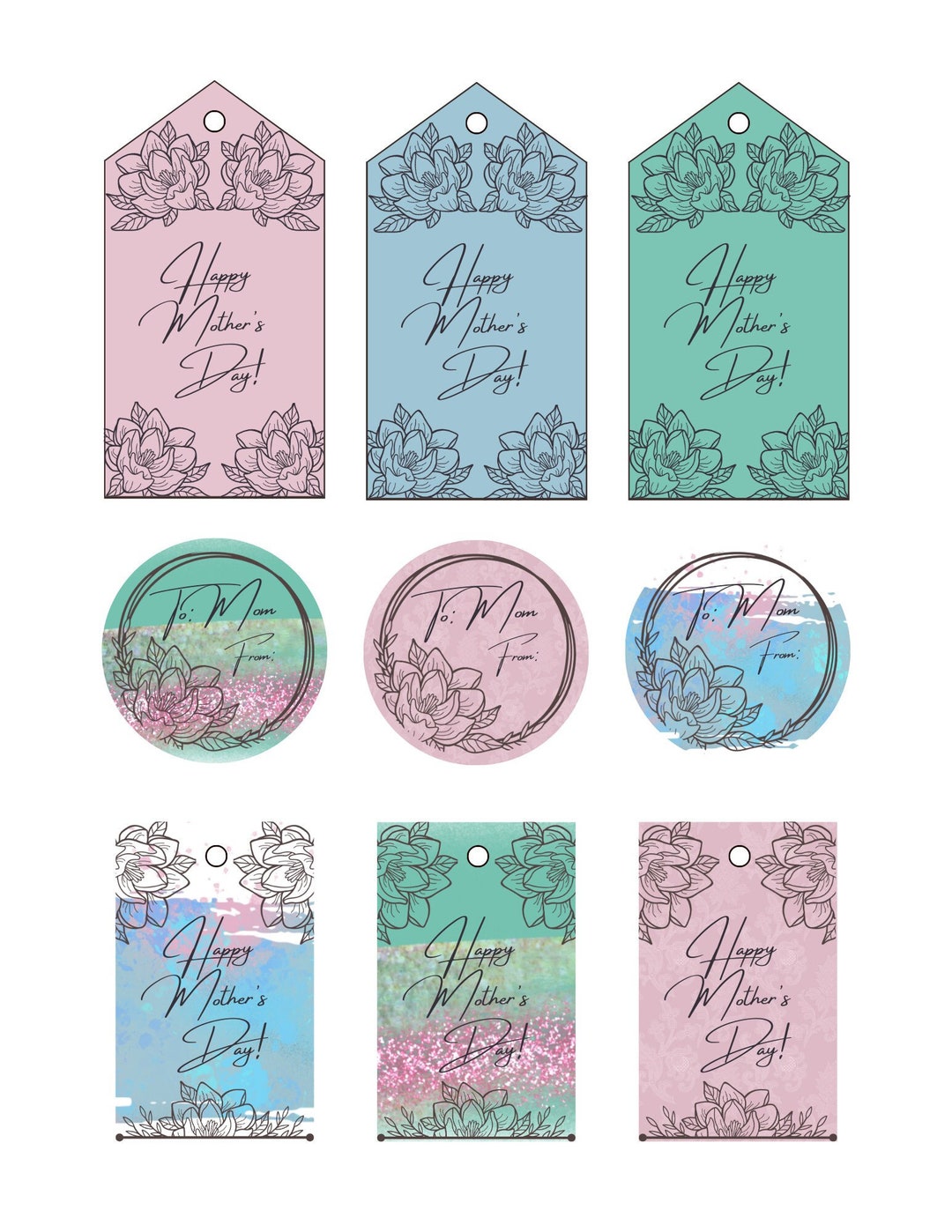 Printable Mother's Day Gift Tag - Etsy
