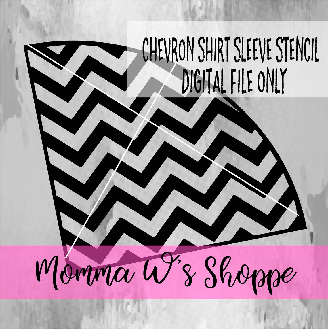 Chevron Bleached Sleeve Stencil Digital File SVG PNG - Etsy