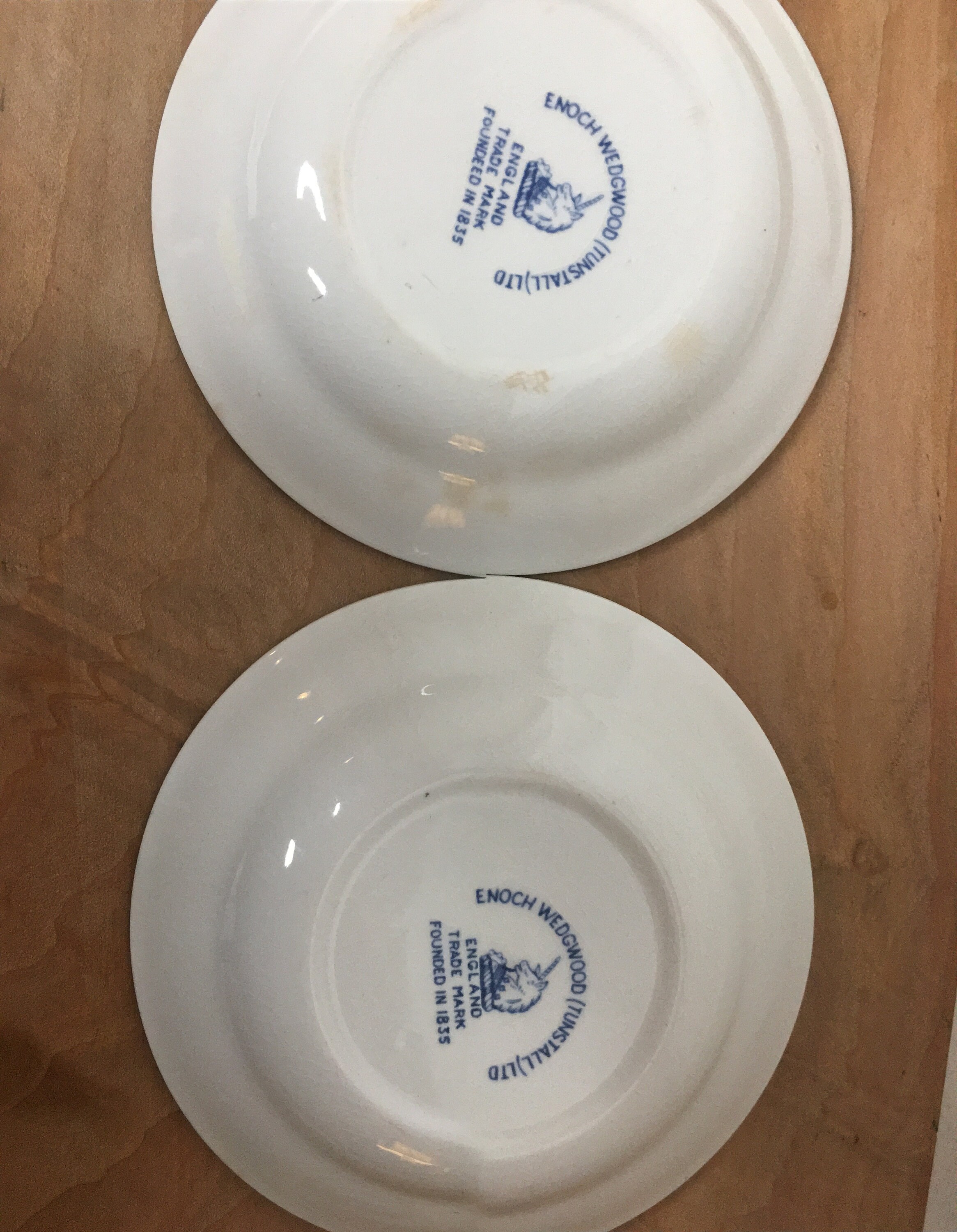 Schweppes Blue Willow Wedgewood Enoch Small Dish Plates Set of 2 - Etsy