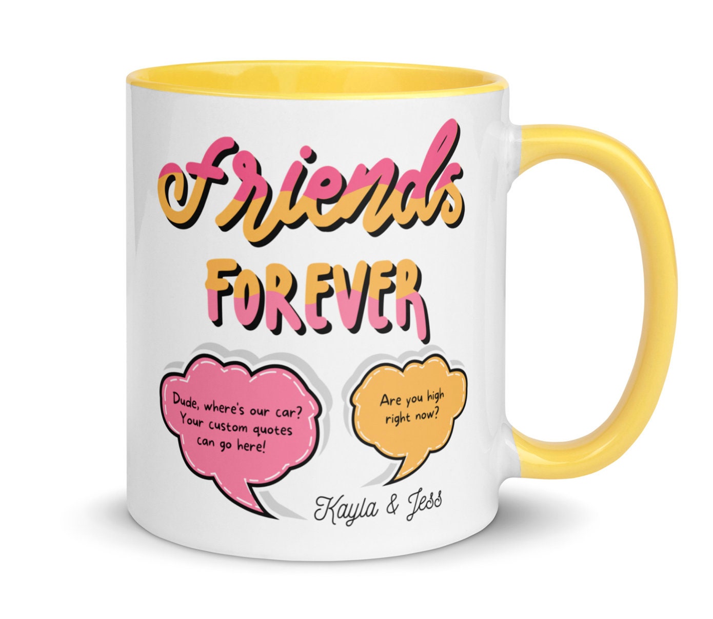Custom Friends Forever Mug With Quotes - Etsy