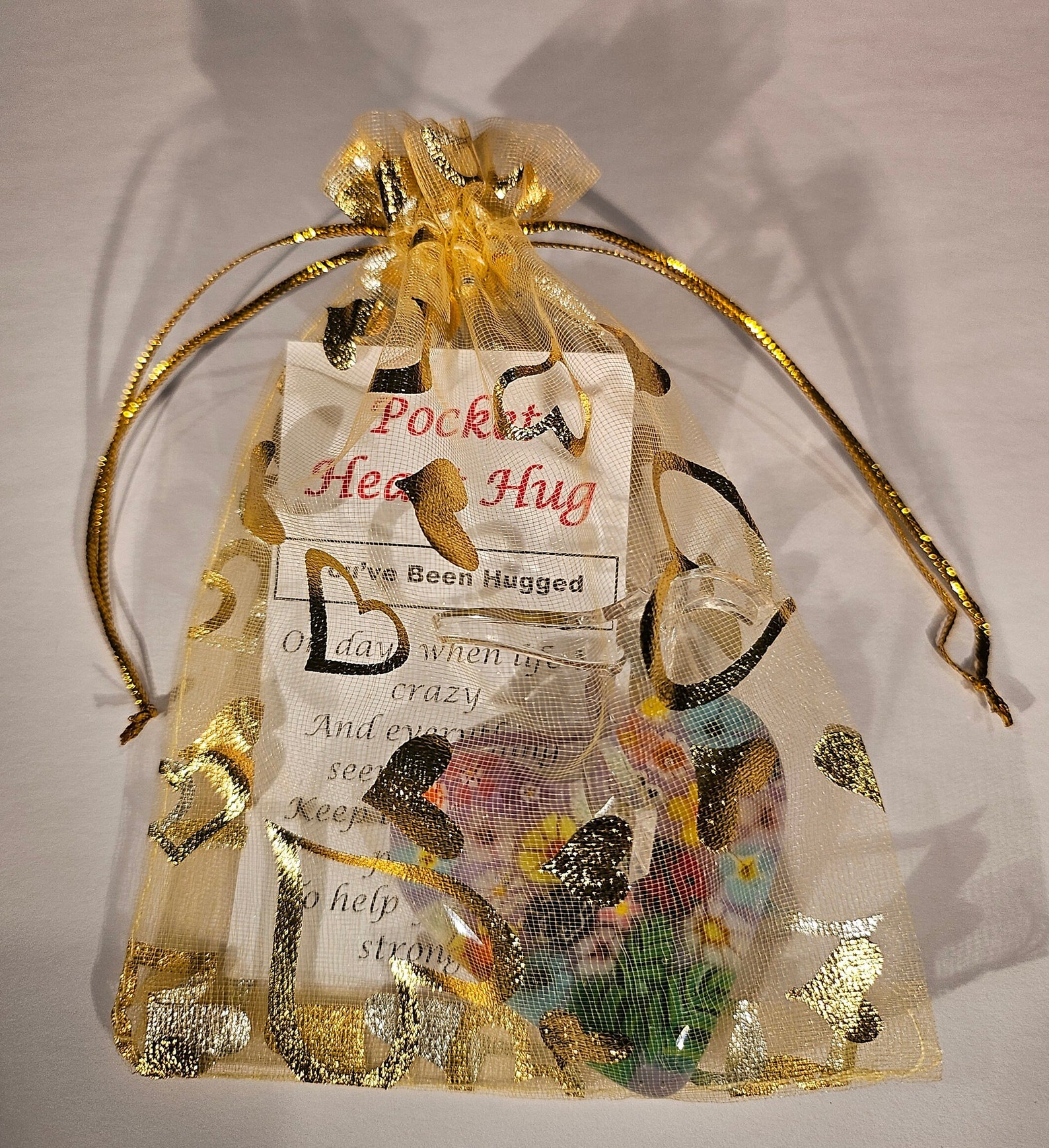 Fused Glass Pocket Heart Hug Including Stand - Etsy