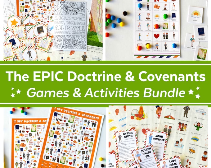 Doctrine and Covenants | Church History BINGO Game | LDS Primary Game ...