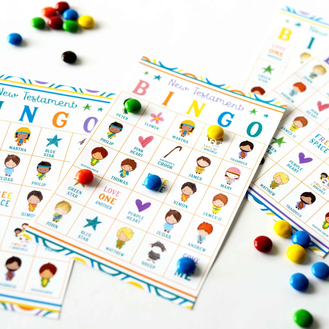 New Testament BINGO Printable Game Bible Game for Kids - Etsy