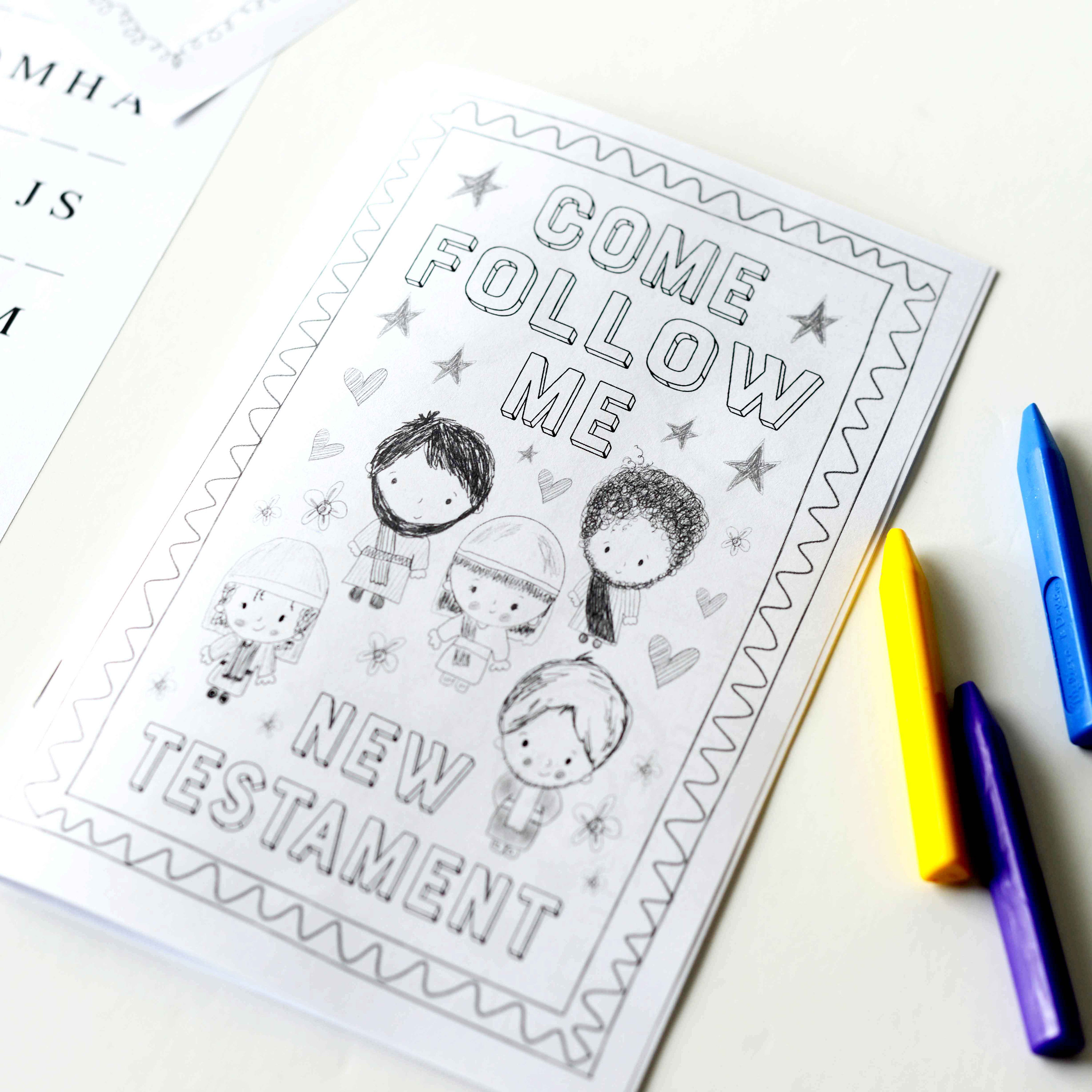 New Testament Coloring & Activity Kit for Kids - Etsy