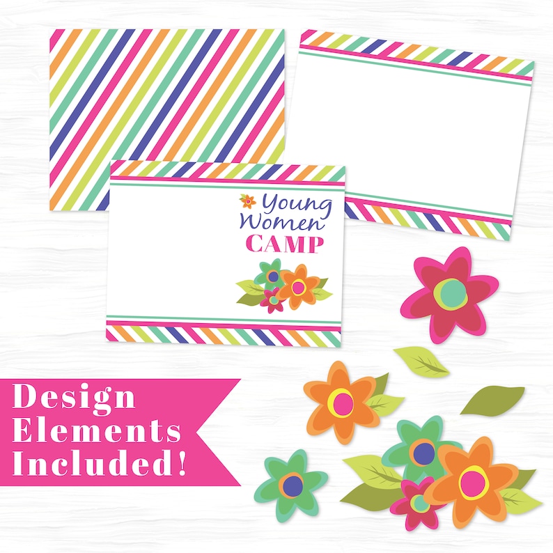 LDS Girls Camp Printable Journal Kit Young Women Journal - Etsy