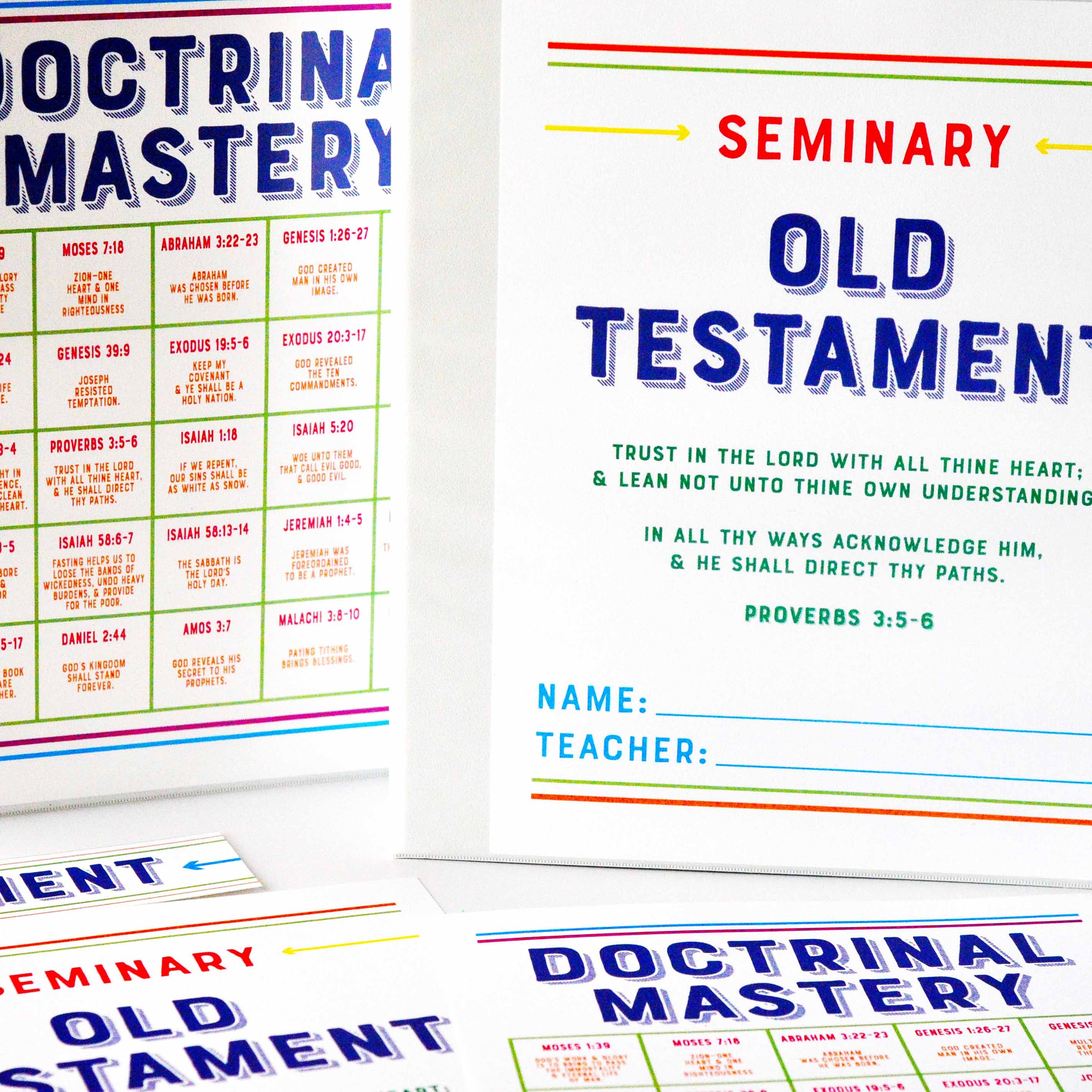 Old Testament Seminary Printable Bundle - Etsy