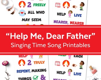 Help Me Dear Father Flip Chart & Visual Aids Singing Time Come Follow ...