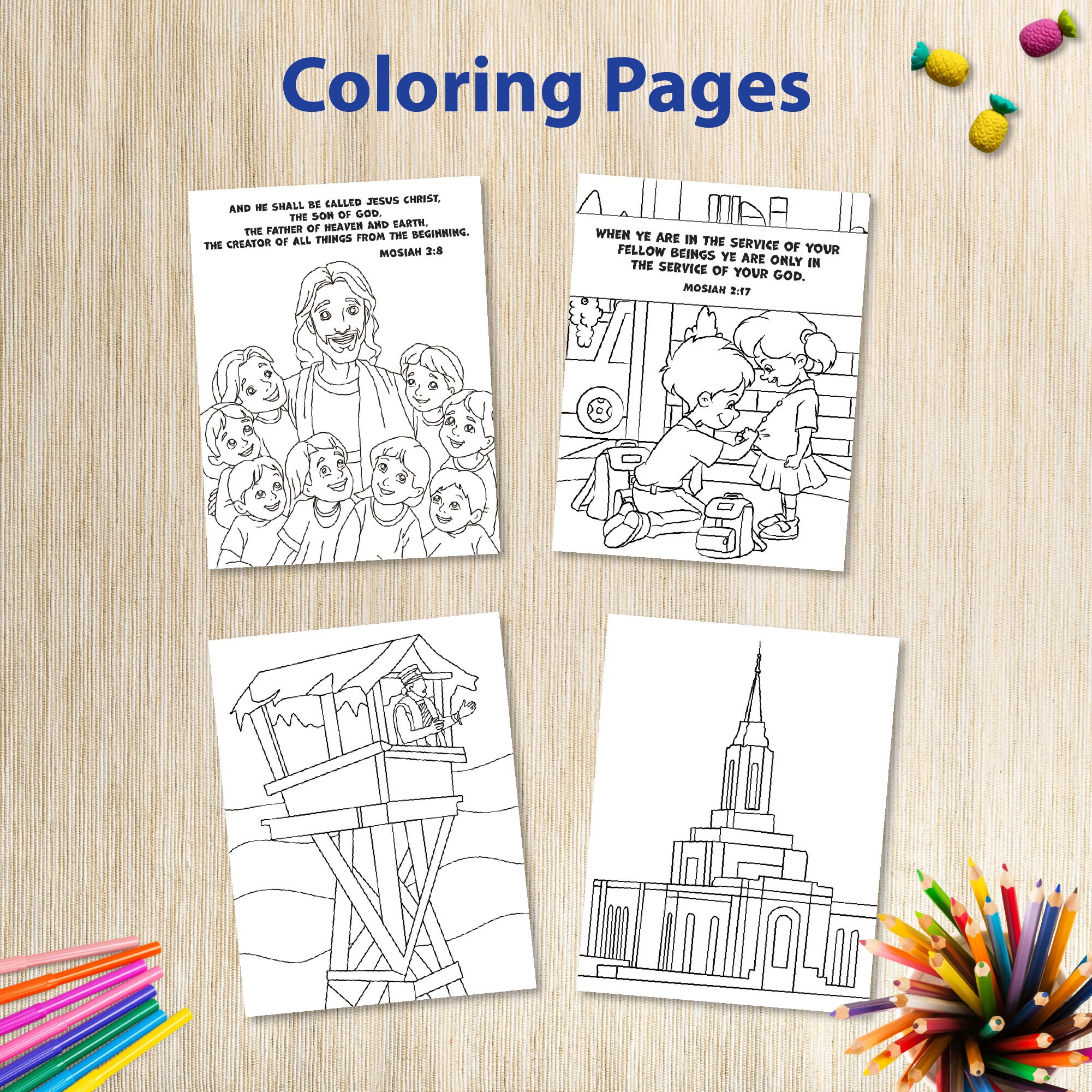 King Benjamin Book of Mormon Activity Bundle: LDS Printables (PDF) - Etsy