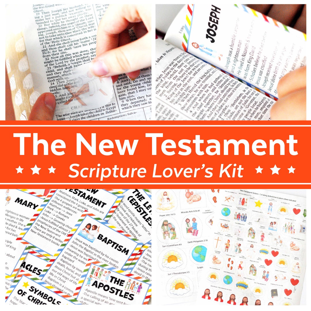The Scripture Lover's Kit for New Testament | Scripture Stickers & New ...