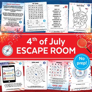 4th of July Escape Room Game | Independence Day Escape Room | DIY ...