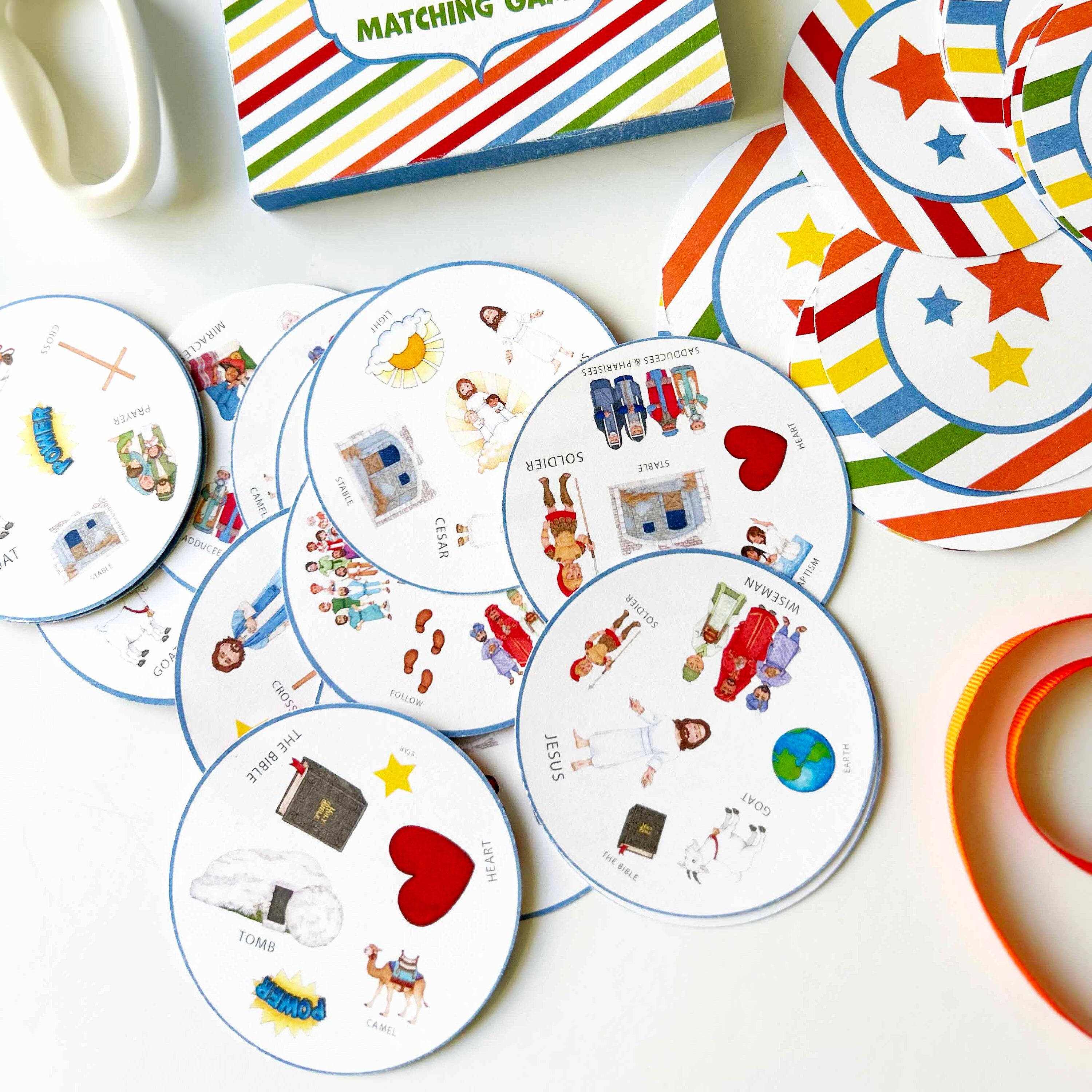 New Testament Matching Game {spot It Style} | Bible Games Activities - Etsy