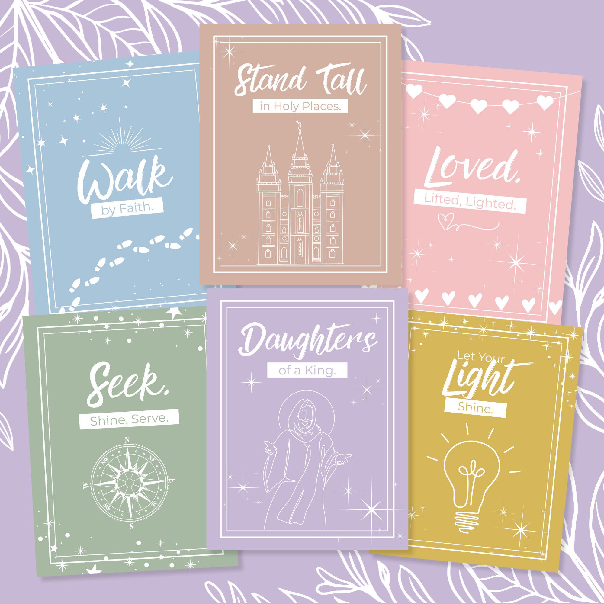LDS Girls Camp Posters, Digital Download, Inspirational Art, YW Themes ...
