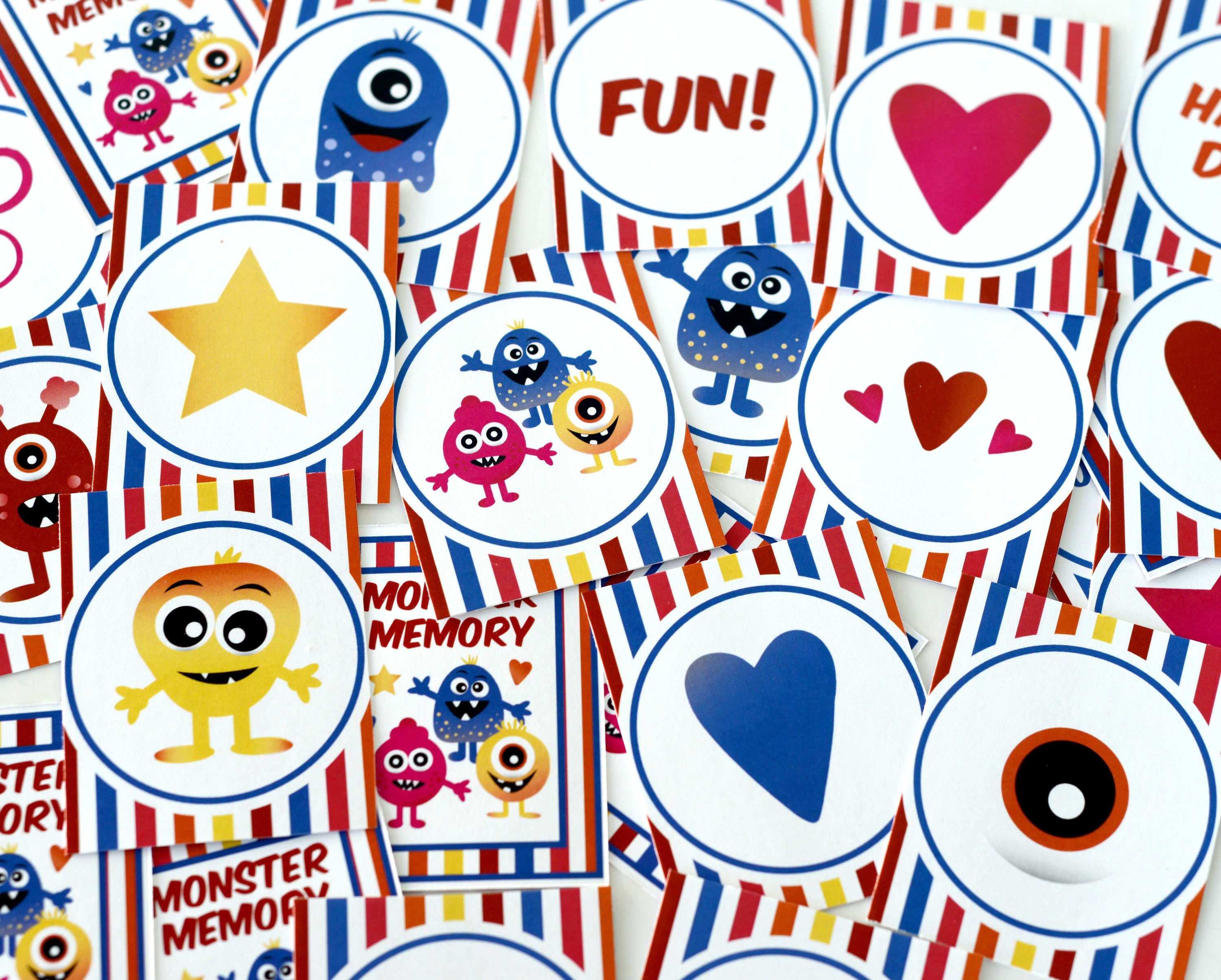 Monster Games Printable Kit Printable Downloads Kids Games & - Etsy