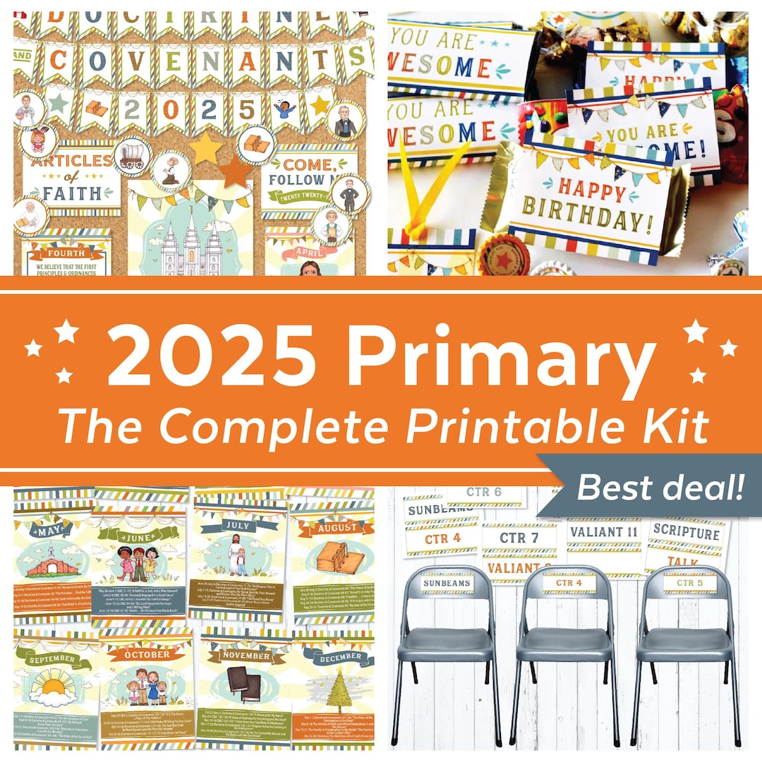 2025 Primary Printable Kit: LDS Doctrine & Covenants, Bulletin Board ...