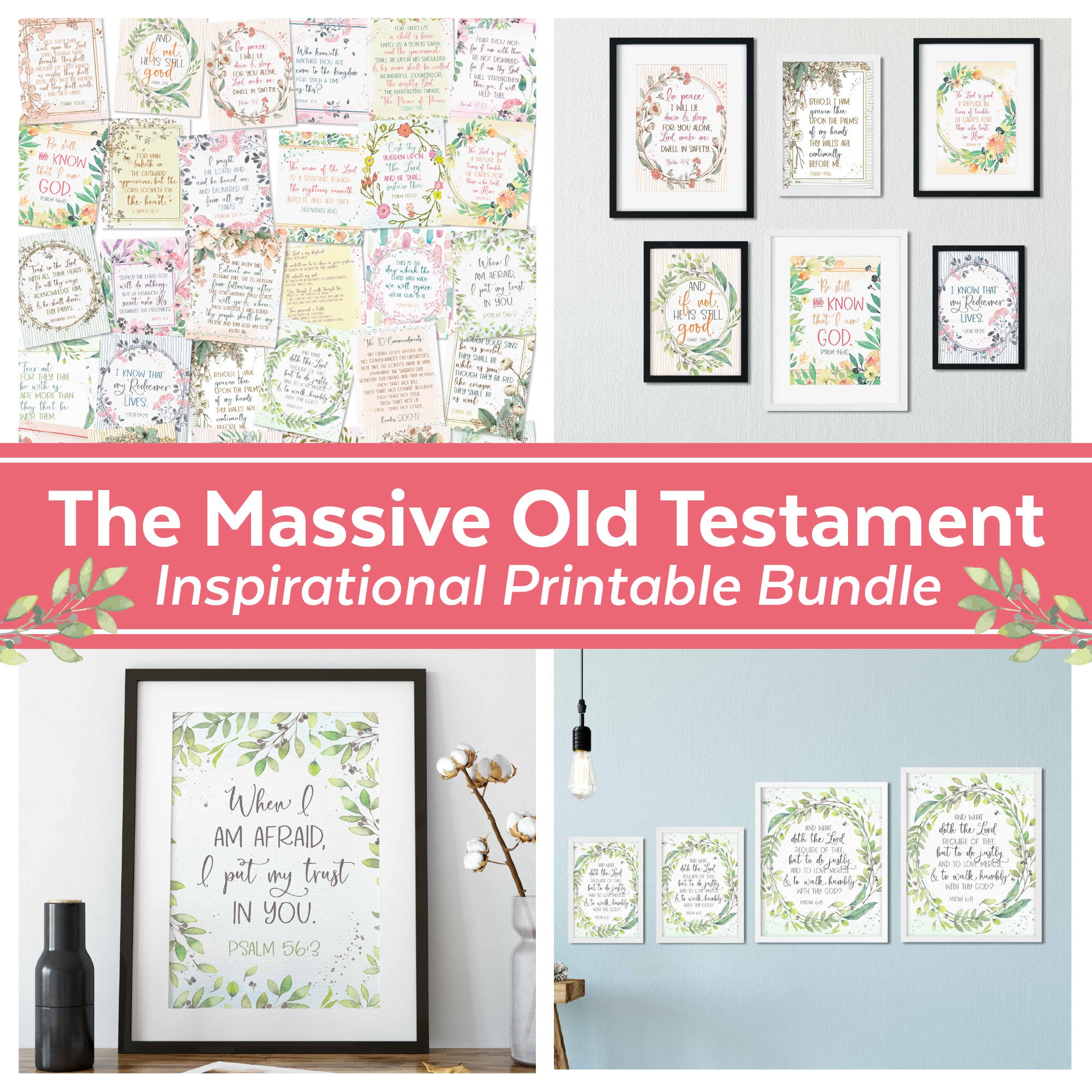 The Massive Old Testament Bible Inspirational Printable Bundle | 2026 ...