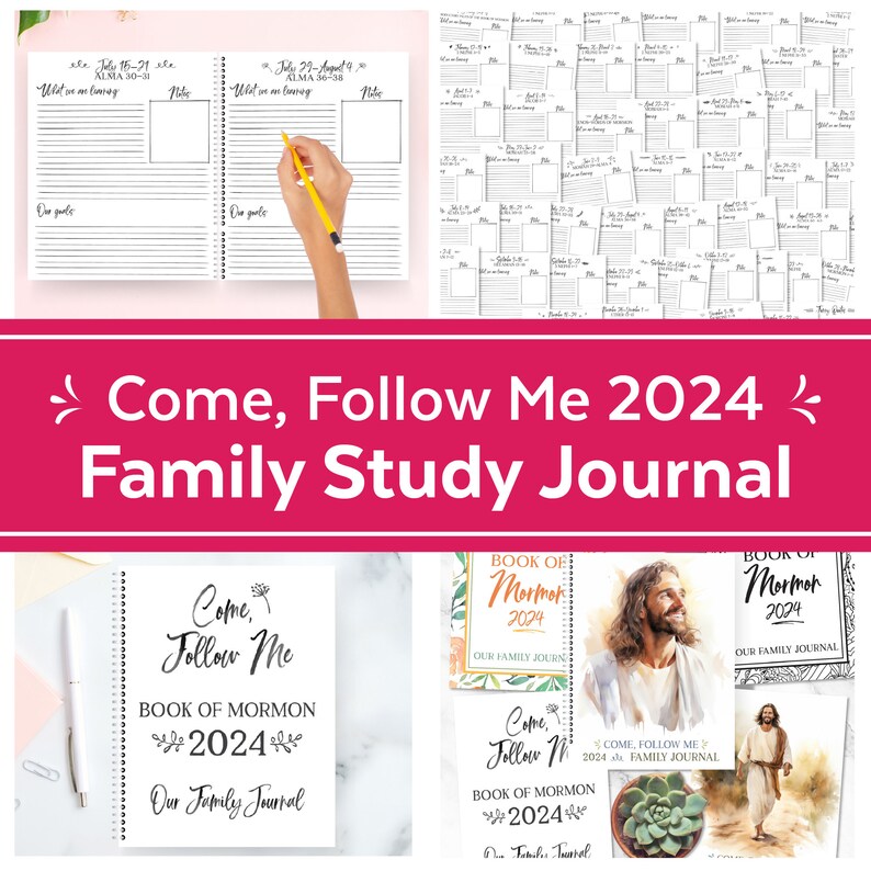 2024 Come Follow Me Family Journal Book of Mormon 2024 LDS - Etsy Australia