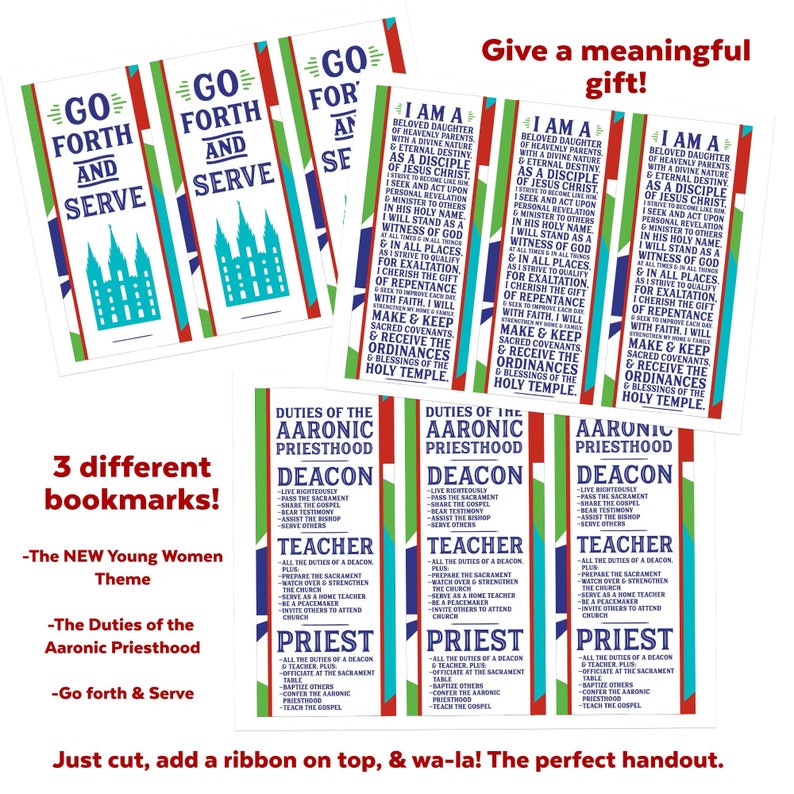 Temple & Priesthood Preparation Printable Kit LDS Primary Printables ...