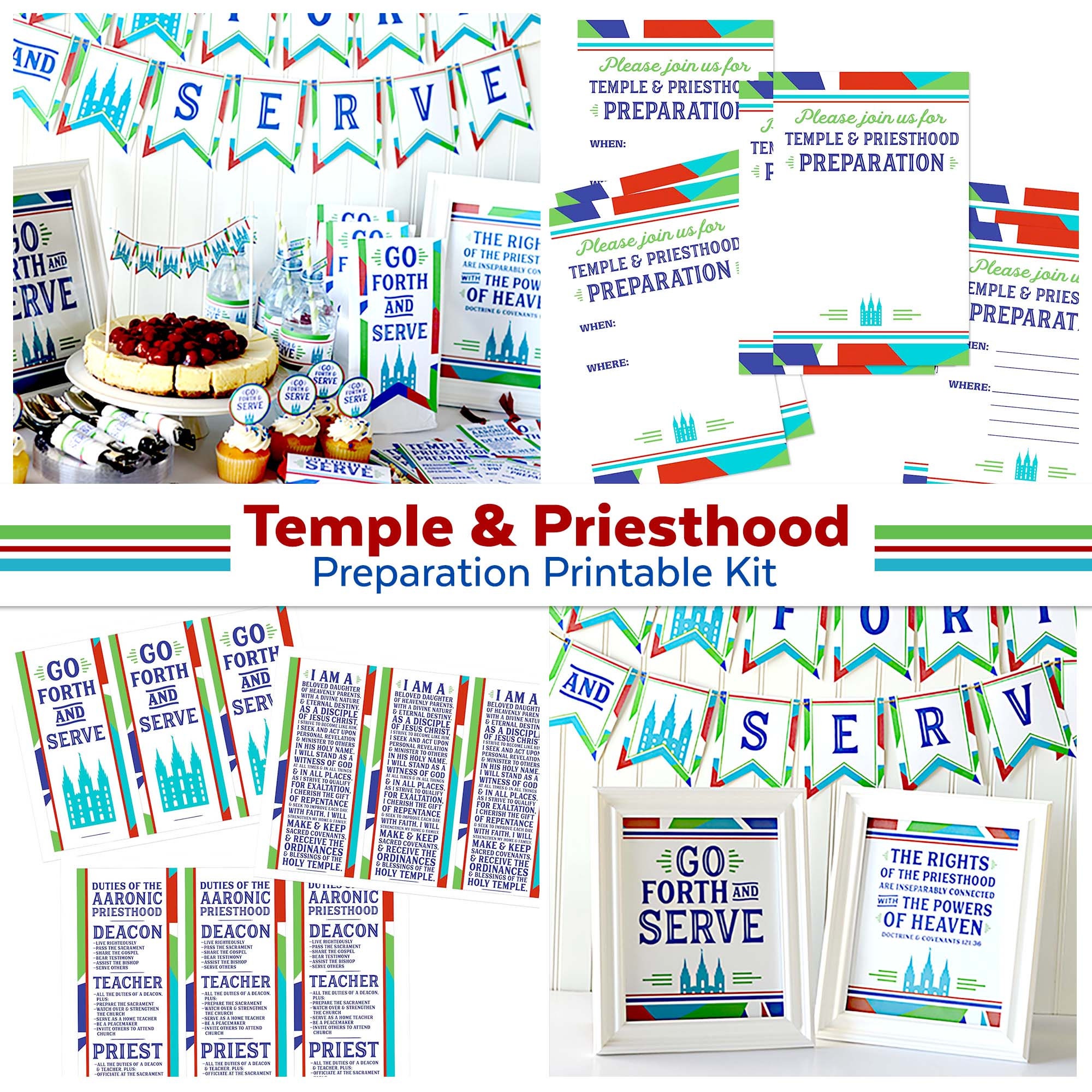 Temple & Priesthood Preparation Printable Kit LDS Primary Printables ...