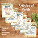 LDS Articles of Faith Printable Posters - 2025 LDS Primary - Digital ...
