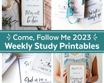2023 Come Follow Me Lesson Schedule - Etsy